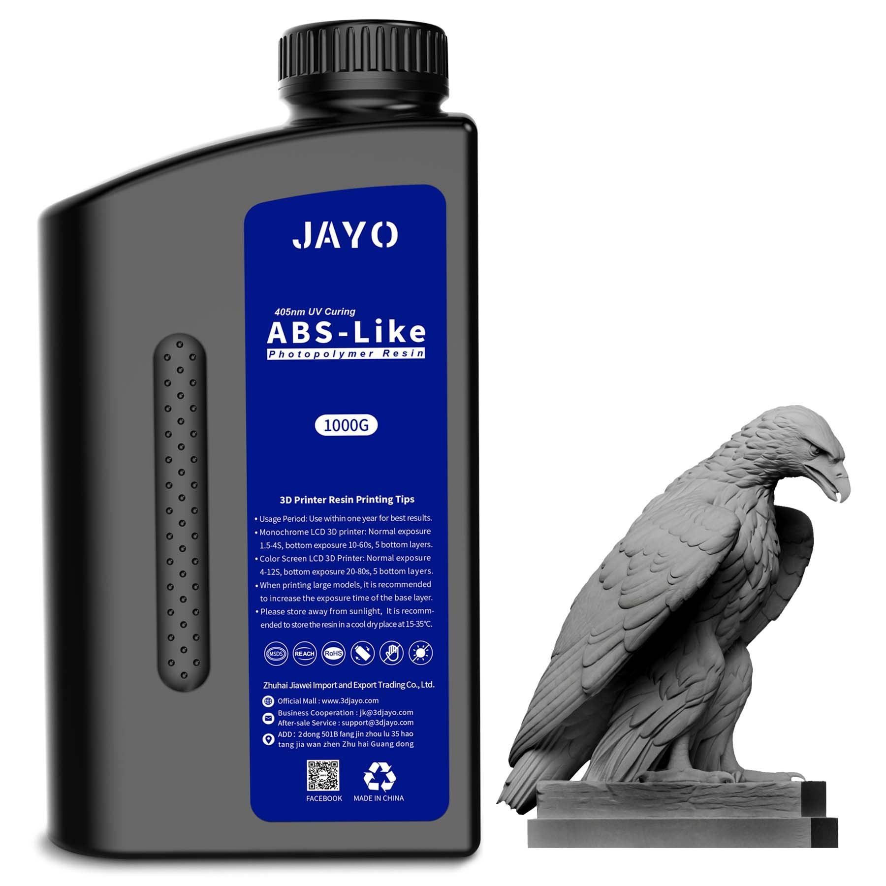 JAYO ABS-Like/Water Wash ABS Resin 1KG 3D Printing Photopolymer Resin – jayo3d