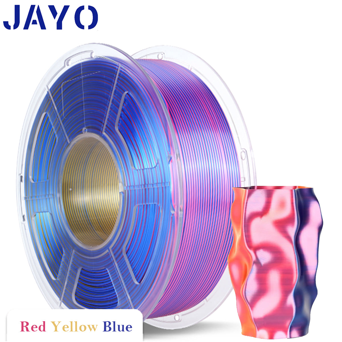 [MOQ:5 rolls] JAYO Multi-Color SILK (Dual-Color, Tri-Color) Filament 1 ...
