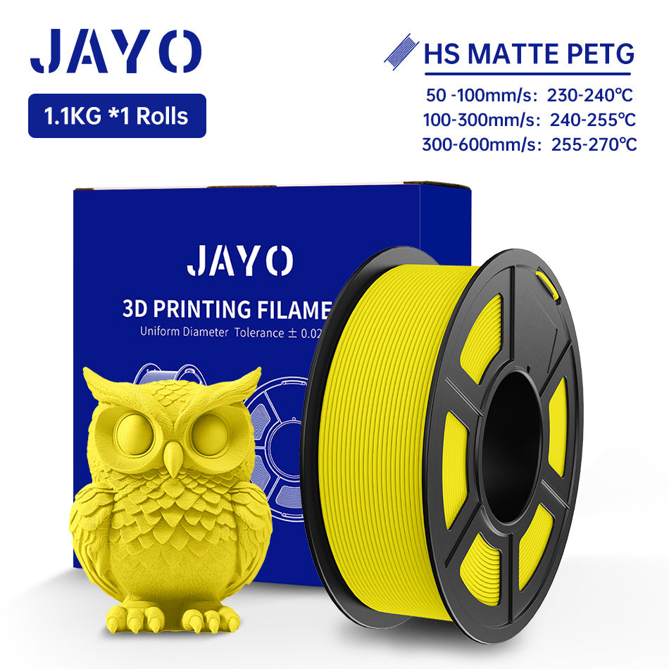 [MOQ:5 rolls] JAYO High Speed Matte PETG 1.1KG 3D Printing Filament ...
