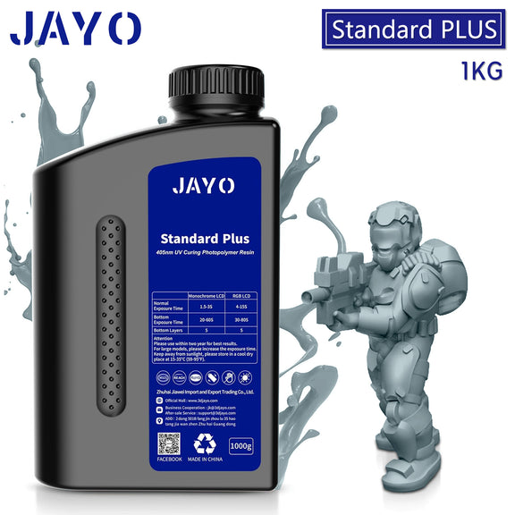 JAYO Standard PLUS Resin 1KG 3D Printing Photopolymer Resin – jayo3d